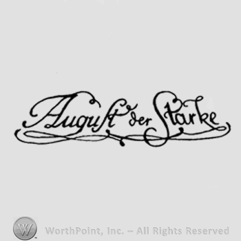 Mark with Thestylized text "August der Starke". | #157455