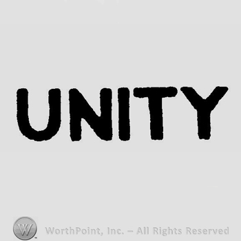 Mark with The word Unity in uppercase letters | #157544