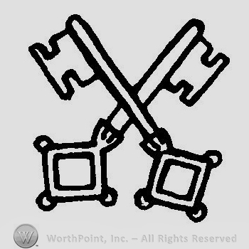 Mark with Two crossed keys | #157989