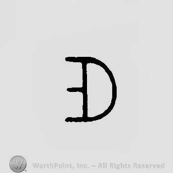 Mark with Letters ED entwined, with mirrored E. | #158095