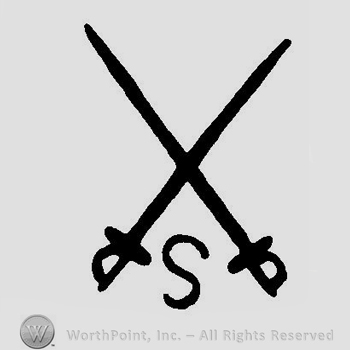 Mark with Two crossed swords above an uppercase S | #158209