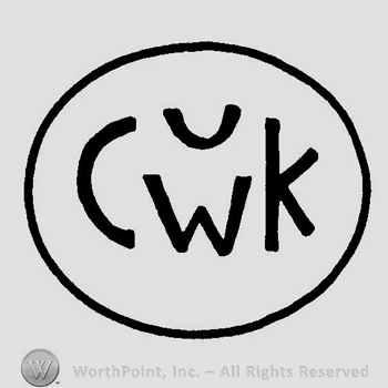Mark with An oval with the initials C U W K | #158546