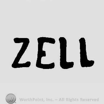 Mark with The word "ZELL". | #158688