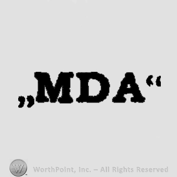 Mark with Letters MDA between quotation marks. | #160203