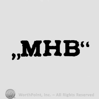 Mark with MHB written between quotation marks. | #160329