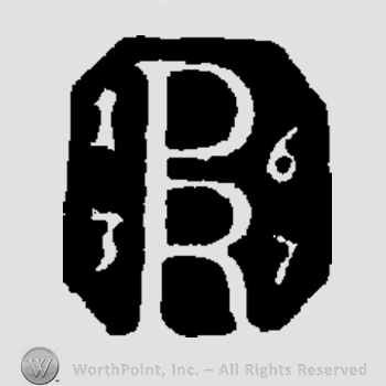 Mark with Monogram of letters P and R and numbers | #160583