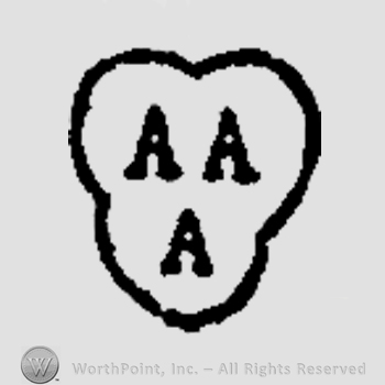 Mark with Three uppercas a in a tri lobe shape | #161840