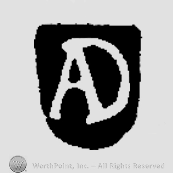 Mark with The initials A D combined on a shield | #161875