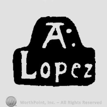Mark with The initial A above the word Lopez | #161939