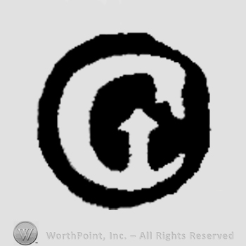 Mark with An uppercase G inside circle | #162286