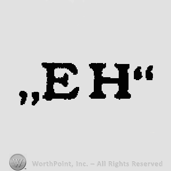Mark with The initials E H | #162314