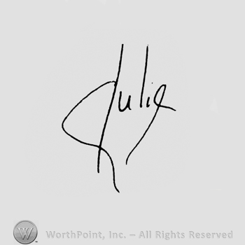 Mark with signature JULIE | #16354