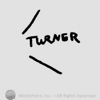 Mark with capital letters TURNER between two | #16358