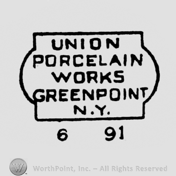 Mark with UNION PORCELAIN WORKS GREENPOINT N.Y. | #16404