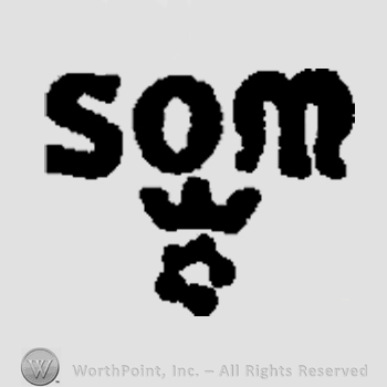 Mark with SOM written;a crown below. | #164444