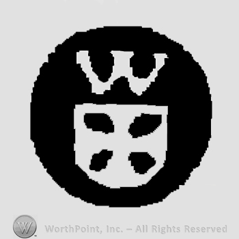 Mark with Letter W above a shield with a cross | #164529