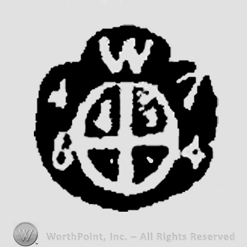 Mark with Letter W above a circle with a cross | #164534