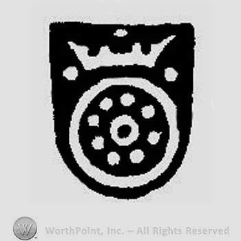 Mark with A crown on top of a circle with dots | #165339