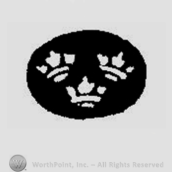 Mark with Three crowns inside an oval. | #165491