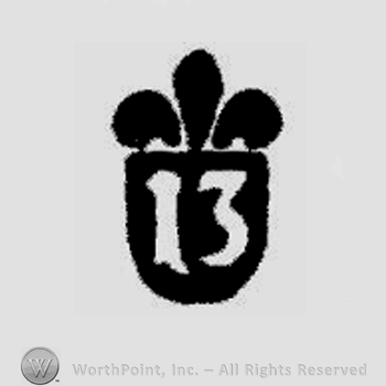 Mark with Shield shape with number 13 inside. | #165883