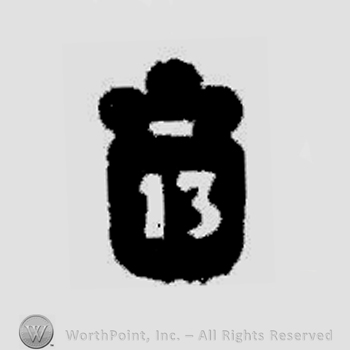 Mark with Shield with number 13 inside and a | #165897
