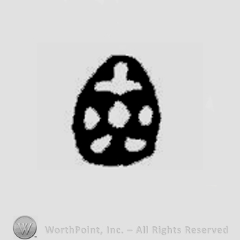 Mark with Shape similar with an oval and a cross | #166044