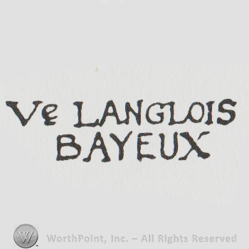 Mark with the text Ve LANGLOIS BAYEUX in | #16665