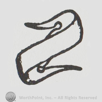 Mark with a banner in a reverse S shape | #16719