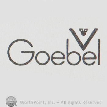 Mark with "v goebel" with a small bee in between | #16819