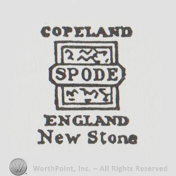 Mark with square logo with "copeland spode | #16850