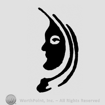 Mark with A crescent moon with a face | #169112