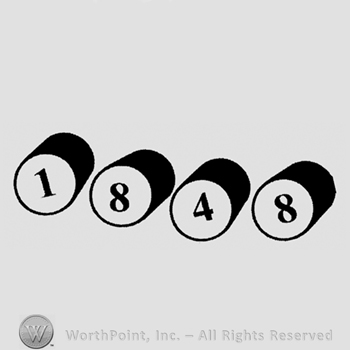 Mark with The number "1848" and four circles. | #169974