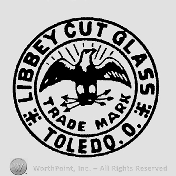 Mark with The text "LIBBEY CUT GLASS TOLEDO. O. | #170044