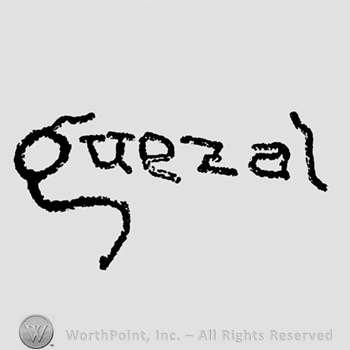 Mark with The word "Quezal". | #170098