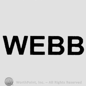 Mark with The word "WEBB". | #170158