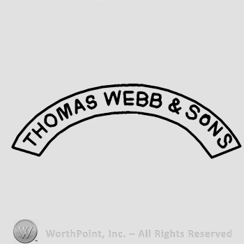 Mark with The text "THOMAS WEBB & SONS". | #170199