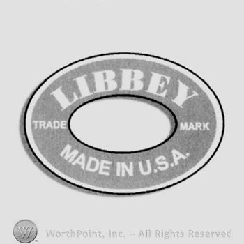 Mark with The text "LIBBEY MADE IN USA TRADE | #170255