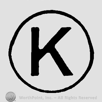 Mark with The letter "K" and a circle. | #170337