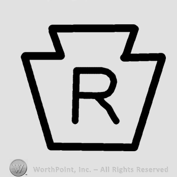 Mark with The letter "R" and a keystone. | #170365
