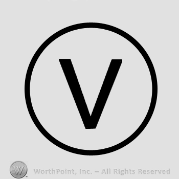 Mark with The letter "V" and a circle. | #170383