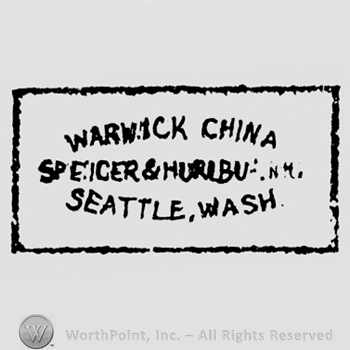 Mark with written in a square: Warwick China | #17049