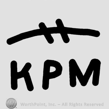Mark with The letters "KPM" and a line. | #170863