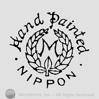 Mark with Wreath with Hand Painted Nippon | #170877