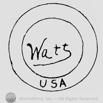 Mark with double circle, Watt is handwritten and | #17103