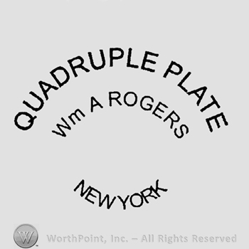 Mark with The text "Quadruple Plate WM A Rogers | #171082