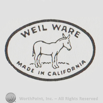 Mark with oval logo with a horse and WEIL WARE | #17133