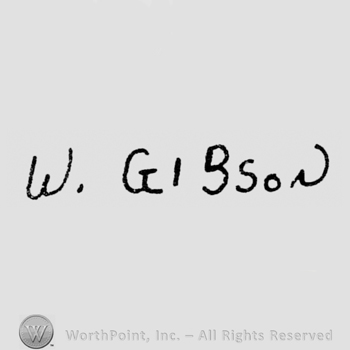 Mark with crude writing W. Gibson, capital "B" | #17196