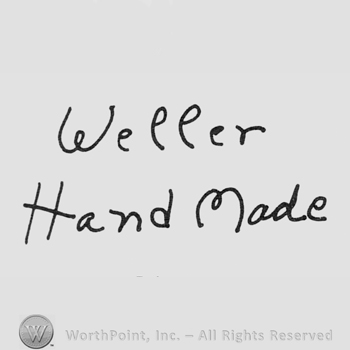 Mark with handwritten on 2 lines, Weller Pottery | #17284