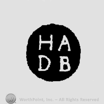 Mark with Letters HA over letters DB, all in | #173480