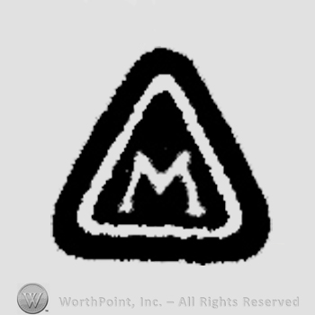 Mark with Capital M inside a triangle. | #173859